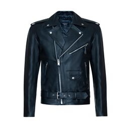 Herren-Brando-Jacke aus rotem indischem Rindsleder &ndash; Osasco