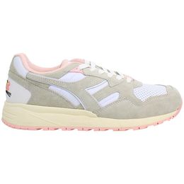 Diadora LC23 N9002 Herren-Sneaker in Wei&szlig;/Rosa