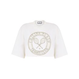 Philipp Plein Cropped T-Shirt Tennis Club