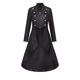 Gothic-Ledermantel im Edwardian-Stil f�r Damen in voller L�nge � Atlanta