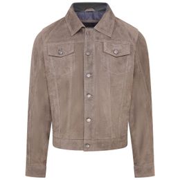 Graue Herren-Jacke aus Ziegenwildleder &ndash; Nurmes