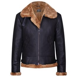 Herren B3 Aviator Fliegerjacke aus echtem Schafsleder-Oxford