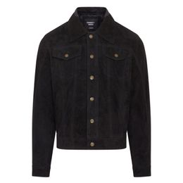 Herren Trucker Jeansjacke aus Ziegenwildleder im Westernstil - Yangon