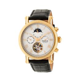 Heritor Automatik Winston Semi-Skelett Lederarmbanduhr