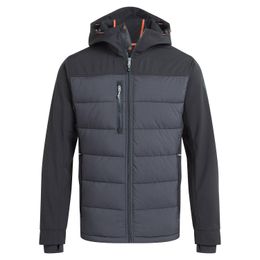 Craghoppers - "Castleford" Hybridjacke f&uuml;r Herren (Schwarz/Anthrazitgrau)