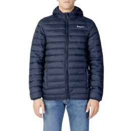 Aquascutum London Logo Marineblau Active Hoodie Jacke