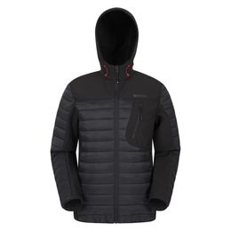 Mountain Warehouse - "Turbine II" Softshelljacke Wattiert f&uuml;r Herren (Schwarz)