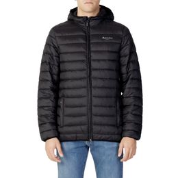 Aquascutum London Logo Schwarz Active Hoodie Jacke