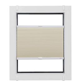 SUNLINES Wabenplissee &raquo;Budget Wabe Verdunklung&laquo; abdunkelnd ohne Bohren verspannt Klemmfix, glatt beige Obermaterial: 85% Polyester, 15% sonstige 