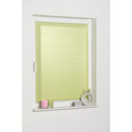 K-home Plissee &raquo;Siena&laquo; Lichtschutz energiesparend ohne Bohren gr&uuml;n Obermaterial: 100% Polyester 150cm, zweiseitig verschiebbar, 50cm