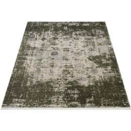 WK Wohnen Teppich &raquo;GLAMOUR&laquo; rechteckig 8 mm H&ouml;he hochwertiger Viskoseanteil, samtweiche Oberfl&auml;che mit 3 D Effekt grau Polyacryl, Viskose B : 160cm 1 