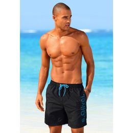 s.Oliver Herren s.Oliver Badeshorts mit trendigem Logoprint schwarz S (46/48), N-Gr