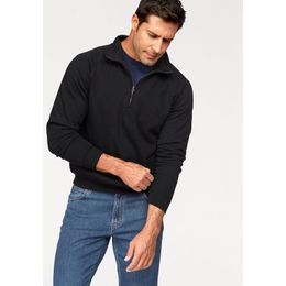 Fruit of the Loom Herren Fruit of the Loom Sweatshirt, mit Rei&szlig;verschluss schwarz XL (56/58)
