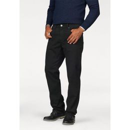 MAN'S WORLD Man's World Herren Dehnbund-Hose Stretch - bequem mit seitlichem Gummizug schwarz 26, U + N + S Gr