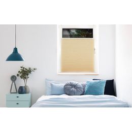 mydeco Wabenplissee &raquo;Save&laquo; Lichtschutz energiesparend ohne Bohren verspannt Klemmfix beige Obermaterial: 100% Polyester 130cm, zweiseitig verschiebbar