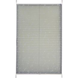 K-home Plissee &raquo;Klemmfix Elba&laquo; Lichtschutz ohne Bohren Lichtschutz, ohne Bohren, verspannt, bedruckt grau Obermaterial: 100% Polyester 130cm, 