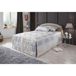Westfalia Schlafkomfort Polsterbett inkl. Bettkasten bei Ausf&uuml;hrung mit Matratze beige Bezug Bett: Kunstleder;Bonnell-Federkernmatratze: 51% Polypropylen, 39% Polyester und 