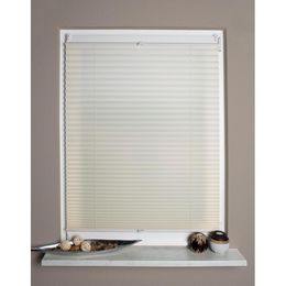 Home Wohnideen Plissee &raquo;NOLAN&laquo; blickdicht ohne Bohren verspannt beige Obermaterial: 100% Polyester 130cm, zweiseitig verschiebbar, 90cm