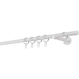 mydeco Gardinenstange &raquo;20mm Match Wandtr&auml;ger 12 cm&laquo; 1 l&auml;ufig-l&auml;ufig Fixma&szlig; wei&szlig; B/L: 220cm, 1 l&auml;ufig
