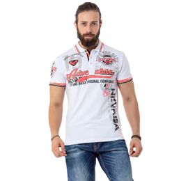 Cipo & Baxx Cipo & Baxx Herren Poloshirt wei&szlig; 5XL