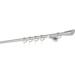 mydeco Gardinenstange &raquo;20mm Rag Wandtr&auml;ger 6,5 cm&laquo; 1 l&auml;ufig-l&auml;ufig Fixma&szlig; silber B/L: 300cm, 1 l&auml;ufig