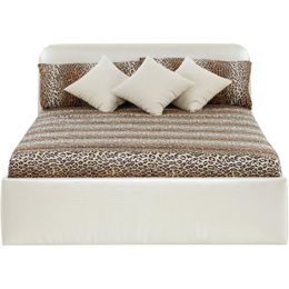Westfalia Schlafkomfort Polsterbett inkl. Bettkasten bei Ausf&uuml;hrung mit Matratze beige Bezug Bett: Kunstleder;Bonnell-Federkernmatratze: 51% Polypropylen, 39% Polyester, 10% 