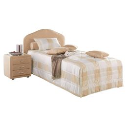 Maintal Polsterbett beige Liegefl&auml;che L&auml;nge B: 200cm x 100cm, Ohne Motorrahmen, H&ouml;he Liegefl&auml;che: 55,00, Festpolsterung Festpolsterung