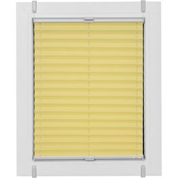 SUNLINES Plissee &raquo;One Size Style Crepe&laquo; blickdicht ohne Bohren verspannt Zubeh&ouml;rfarbe grau, zum Klemmen gelb Obermaterial: 85% Polyester, 15% sonstige
