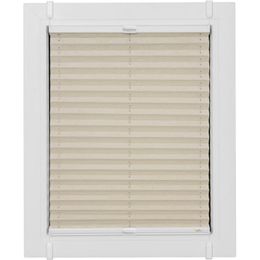 SUNLINES Plissee &raquo;One Size Style Crush&laquo; blickdicht ohne Bohren verspannt Zubeh&ouml;rfarbe wei&szlig;, zum Klemmen beige Obermaterial: 85% Polyester, 15% 