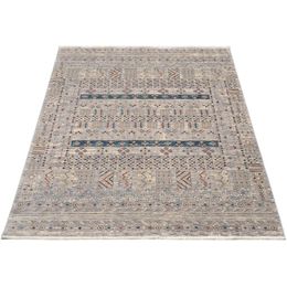 OCI DIE TEPPICHMARKE Teppich &raquo;GRAND FASHION 12&laquo; rechteckig 5 mm H&ouml;he Vintage Optik, feine Fransen, Wohnzimmer bunt Polyester B : 240cm 1 Stk., 5mm, L: