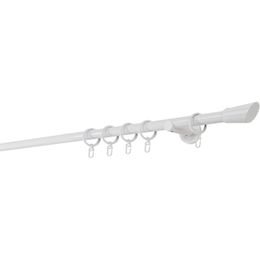 mydeco Gardinenstange &raquo;20mm Rag Wandtr&auml;ger 6,5 cm&laquo; 1 l&auml;ufig-l&auml;ufig Fixma&szlig; wei&szlig; B/L: 230cm, 1 l&auml;ufig