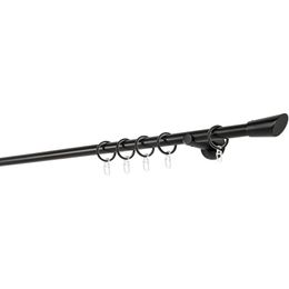 mydeco Gardinenstange &raquo;20mm Match Wandtr&auml;ger 6,5 cm&laquo; 1 l&auml;ufig-l&auml;ufig Fixma&szlig; schwarz B/L: 350cm, 1 l&auml;ufig