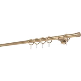 mydeco Gardinenstange &raquo;20mm Cap Wandtr&auml;ger 6,5 cm&laquo; 1 l&auml;ufig-l&auml;ufig Fixma&szlig; grau B/L: 180cm, 1 l&auml;ufig
