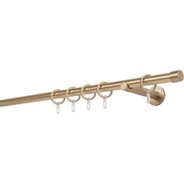 mydeco Gardinenstange &raquo;20mm Cap Wandtr&auml;ger 12 cm&laquo; 1 l&auml;ufig-l&auml;ufig Fixma&szlig; grau B/L: 190cm, 1 l&auml;ufig
