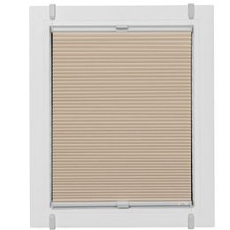 SUNLINES Wabenplissee &raquo;One Size Style Honeycomb VD&laquo; verdunkelnd ohne Bohren verspannt Zubeh&ouml;rfarbe grau, zum Klemmen beige Obermaterial: 85% Polyester