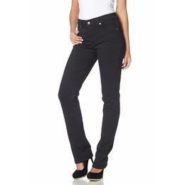 MAC Damen MAC Stretch-Jeans &raquo;Melanie&laquo; Gerade geschnitten schwarz 42, L&auml;nge 32