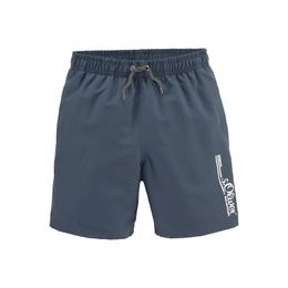 s.Oliver Jungen s.Oliver Badeshorts &raquo;Philip Kids&laquo; im schlichten Design blau 122/128, N-Gr