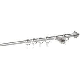 mydeco Gardinenstange &raquo;20mm Spitze Wandtr&auml;ger 6,5 cm&laquo; 1 l&auml;ufig-l&auml;ufig Fixma&szlig; silber B/L: 320cm, 1 l&auml;ufig