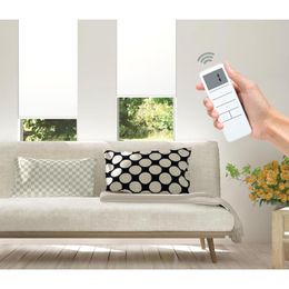 GOOD LIFE Elektrisches Rollo &raquo;Vau - SMART HOME&laquo; Lichtschutz ohne Bohren mit Fernbedienung wei&szlig; Kunststoff, Metall, Polyester 150cm, einseitig verschiebbar, 60cm