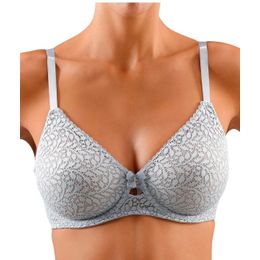 Damen Minimizer-BH, Grau, Gr. 95C, Nuance by Lascana, Minimizer & Optimizer BHs, Material: Polyamid