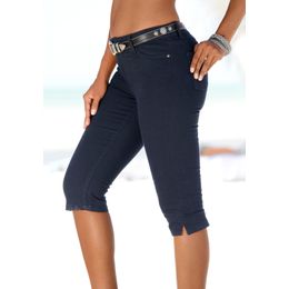 Beachtime by Lascana Damen Caprihose, schwarz, Gr&ouml;&szlig;e 36