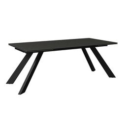Amatio Pro Gartentisch, Anthrazit, Metall, Keramik, rechteckig, Flachrohr, 100x76x200-300 cm, ausziehbar, Gartenm&ouml;bel, Gartentische, Gartentische