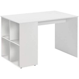 Mid.you Schreibtisch, Wei&szlig;, Holzwerkstoff, rechteckig, eckig, 73x75x117 cm, Made in Germany, Stauraum, Arbeitszimmer, Schreibtische, B&uuml;rotische