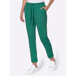 Heine Witt Damen Schlupfhose mit Rundum-Dehnbund, gr&uuml;n, Gr&ouml;&szlig;e 34