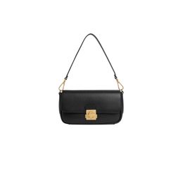 Coccinelle C-Me Lock Handtasche aus genarbtem Leder