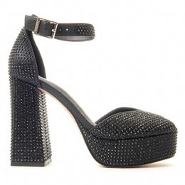 Montevita Absatzschuh Sandale Schwarz