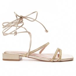 Montevita Flache Sandale Sandsum in Gold