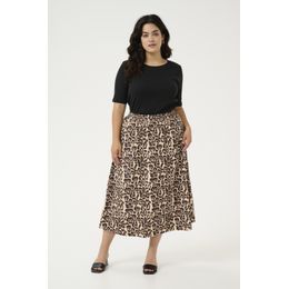 Kaffe Rock A-shape Naturel Leopard Print