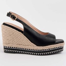 Montevita Sandale Mit Keilabsatz Salia Schwarz
