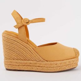 Montevita Espadrille Mit Keilabsatz Balenci10 Gelb